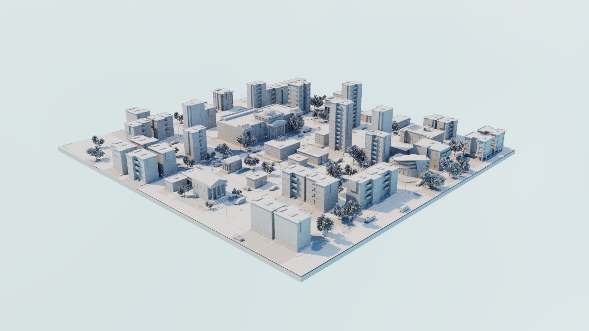 3D Lowpoly City Model - TurboSquid 2048853