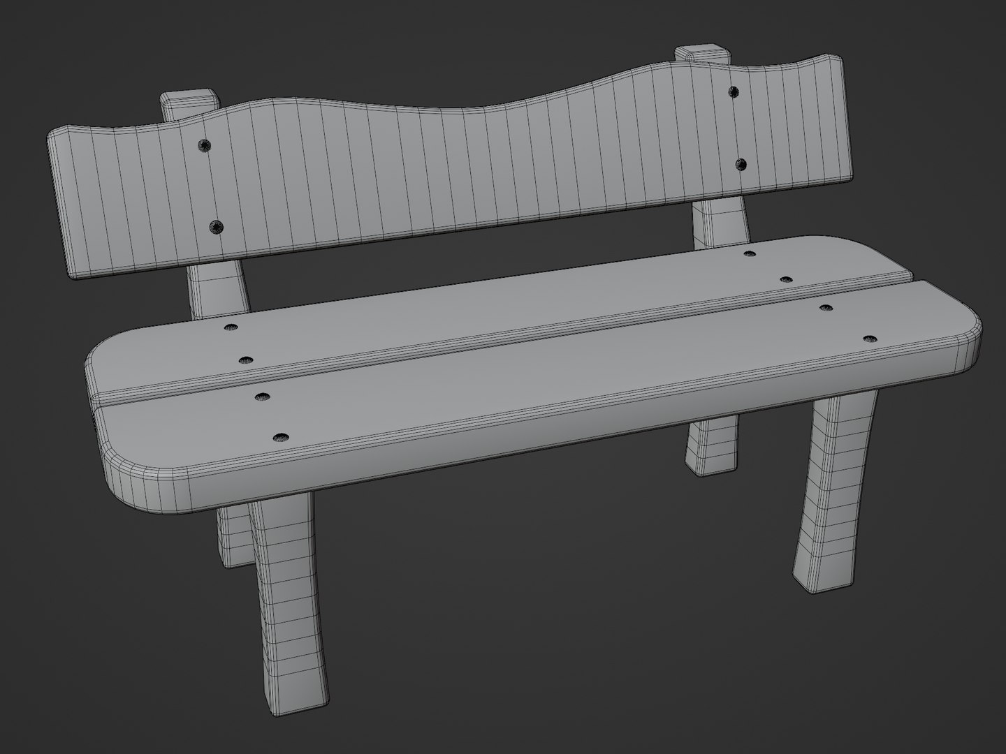 Cartoon Bench 5 3D Model - TurboSquid 2029496