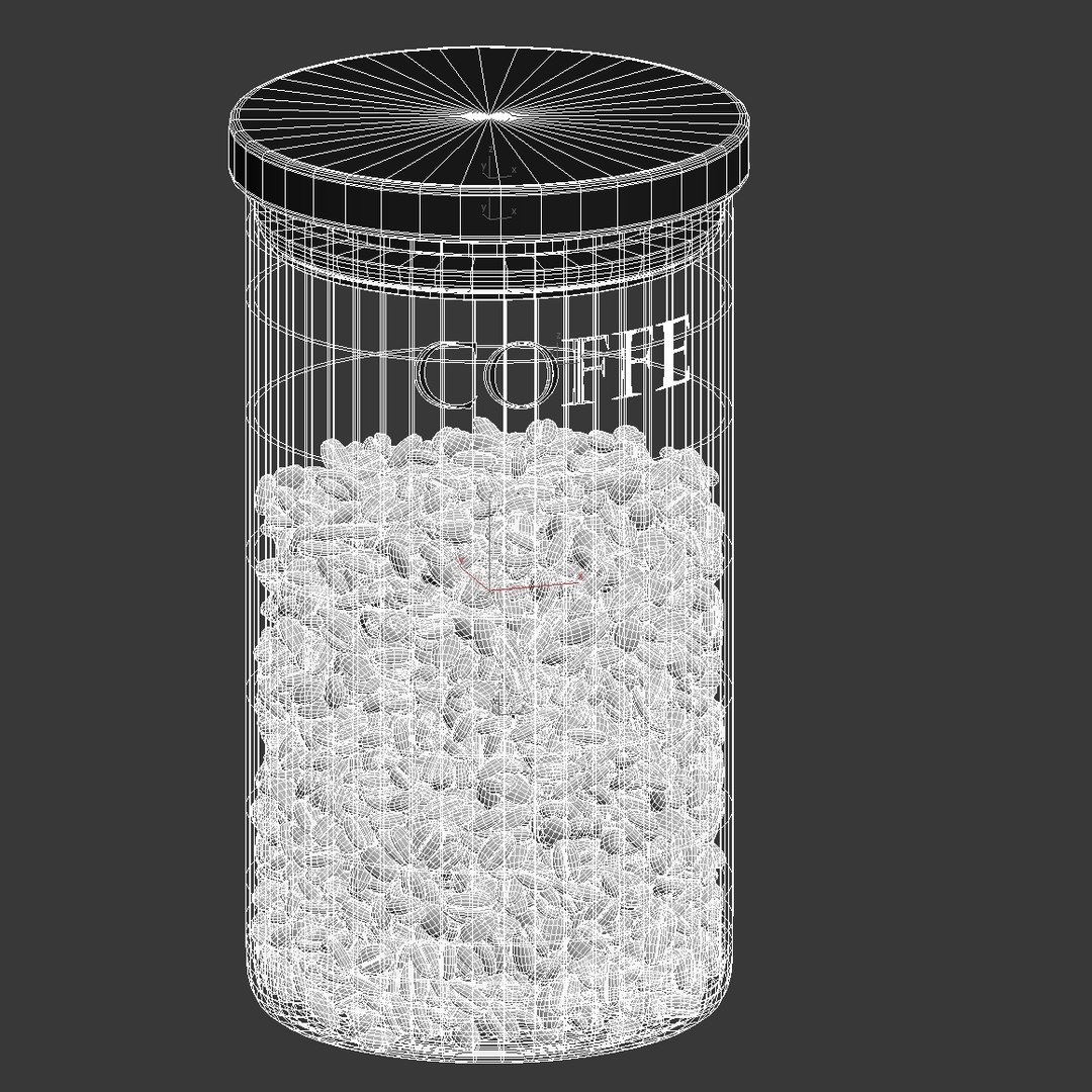 Jar Coffee 3d Max