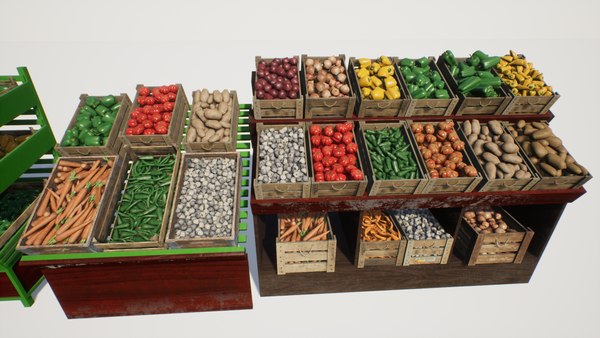 modelo 3d Verduras y accesorios Unreal Asset - TurboSquid 1900654