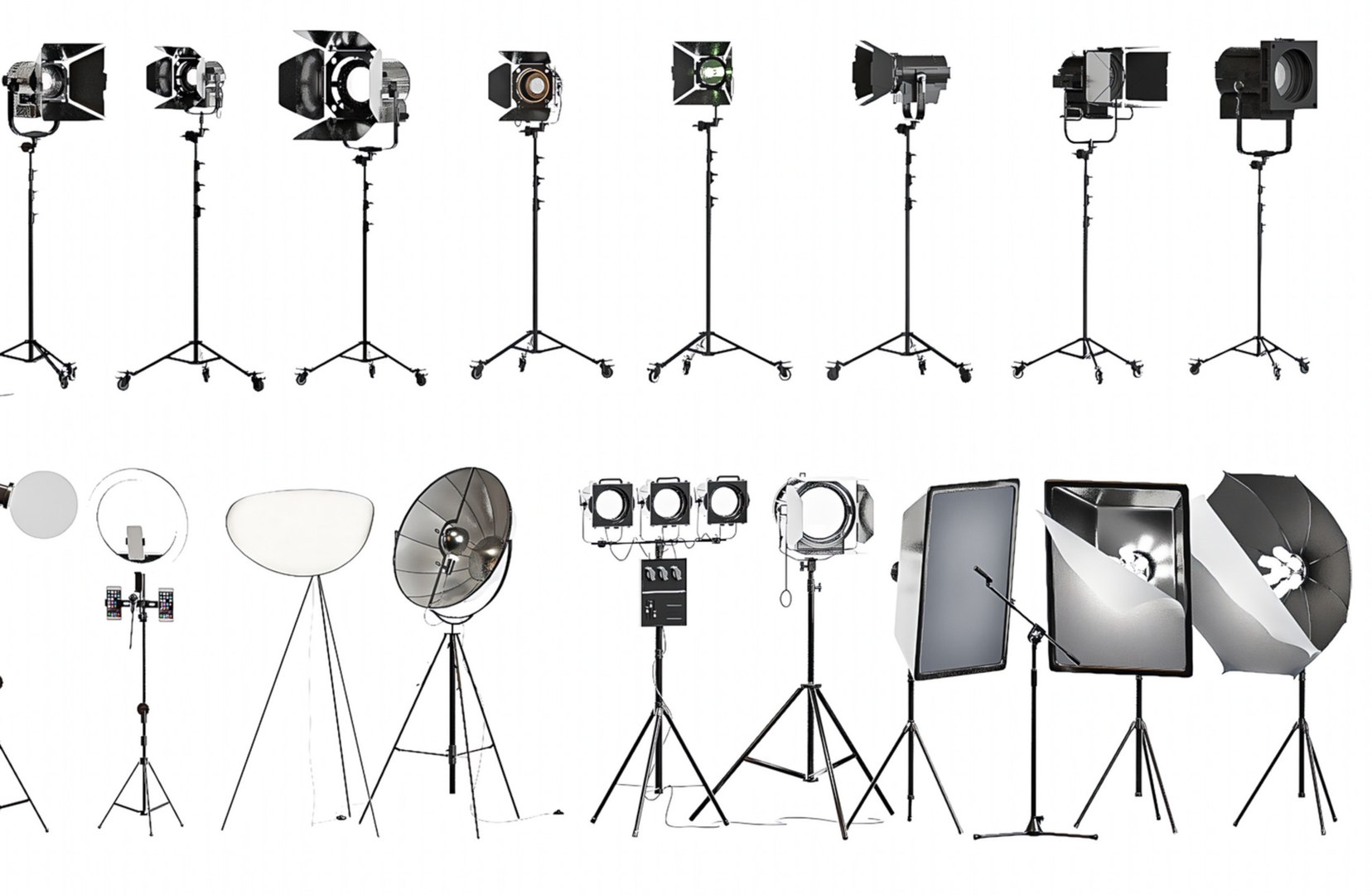 3D Model Studio Lighting Photography Light Photo Studio Light ...