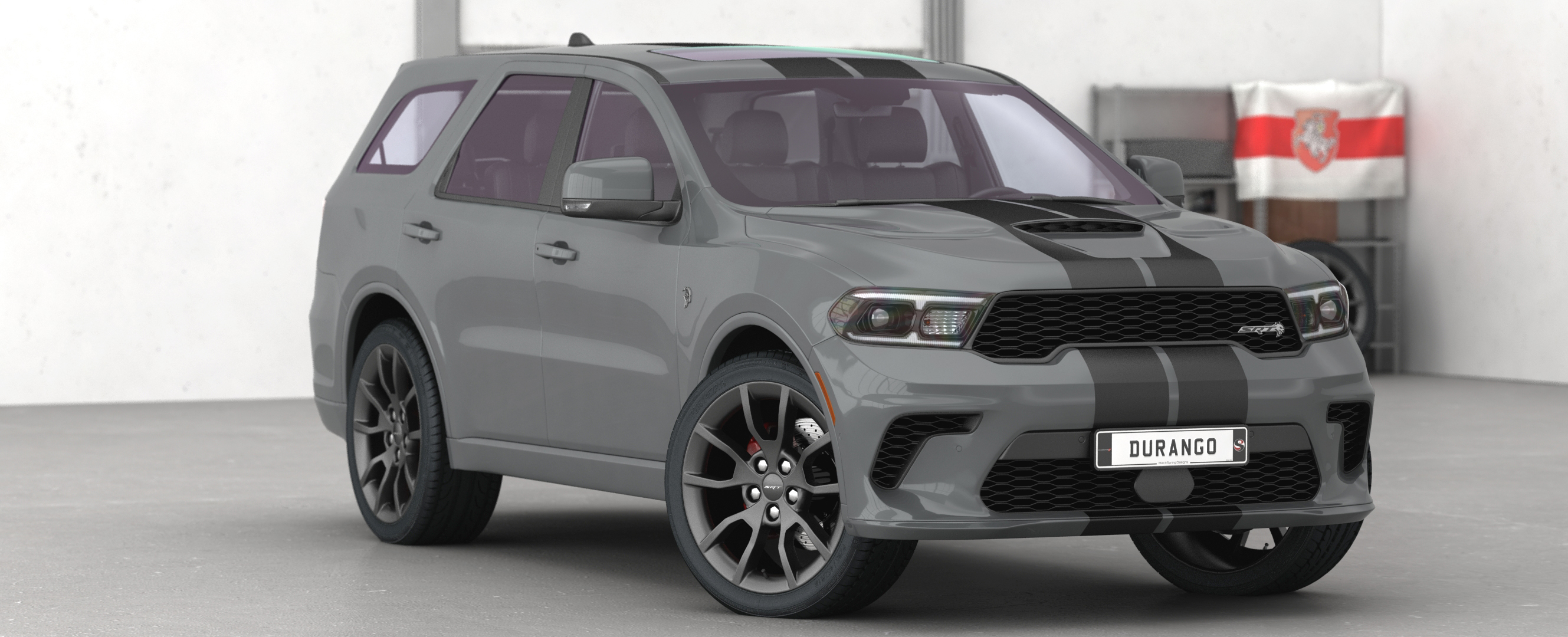 3D realistic dodge durango srt - TurboSquid 1660688