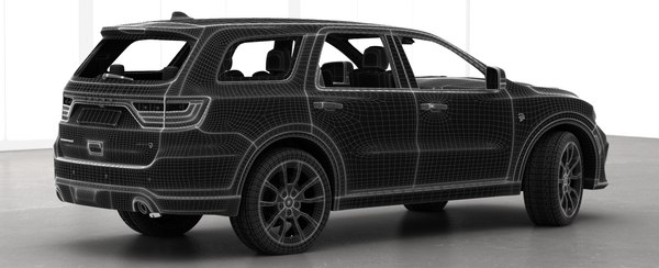 3D realistic dodge durango srt - TurboSquid 1660688