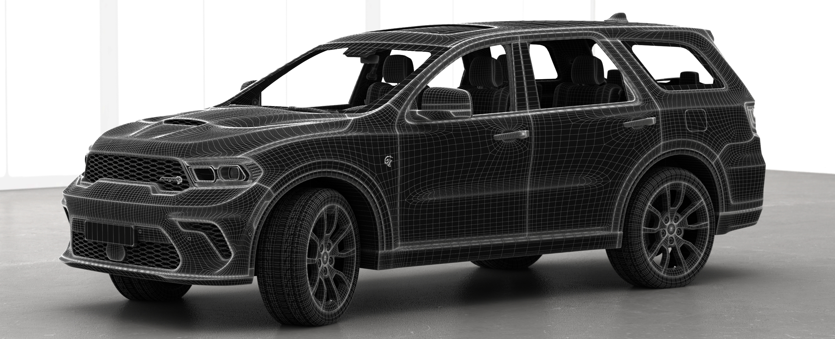 3D realistic dodge durango srt - TurboSquid 1660688