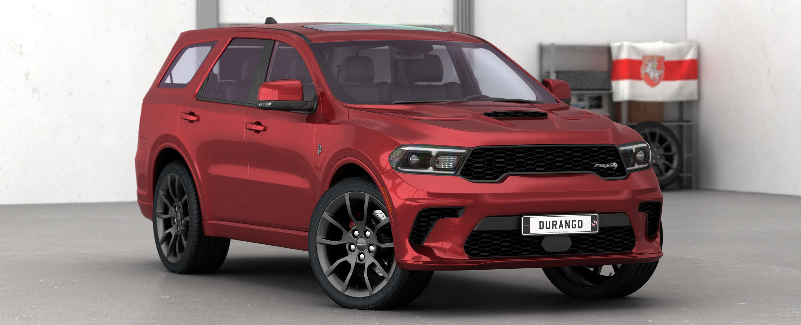 3D realistic dodge durango srt - TurboSquid 1660688