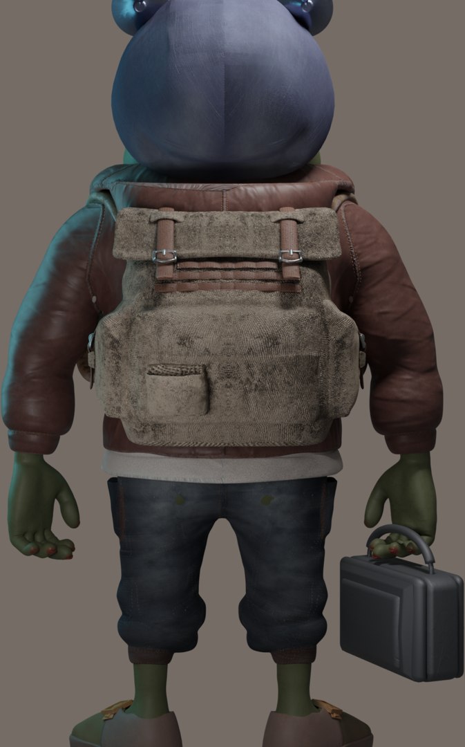 3D BullFrog Character Model - TurboSquid 2100110