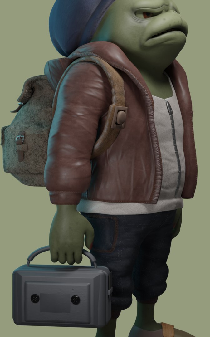 3D BullFrog Character Model - TurboSquid 2100110