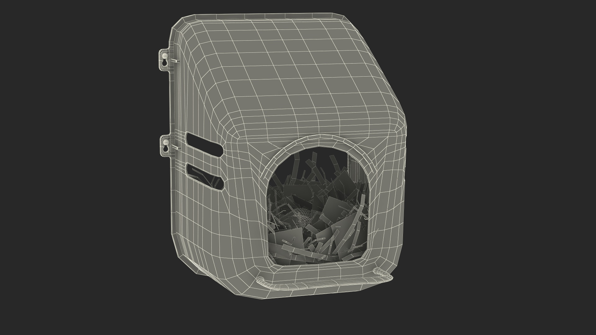 3D Wall Mount Nesting Nest Box with Chicken Eggs - TurboSquid 2113681