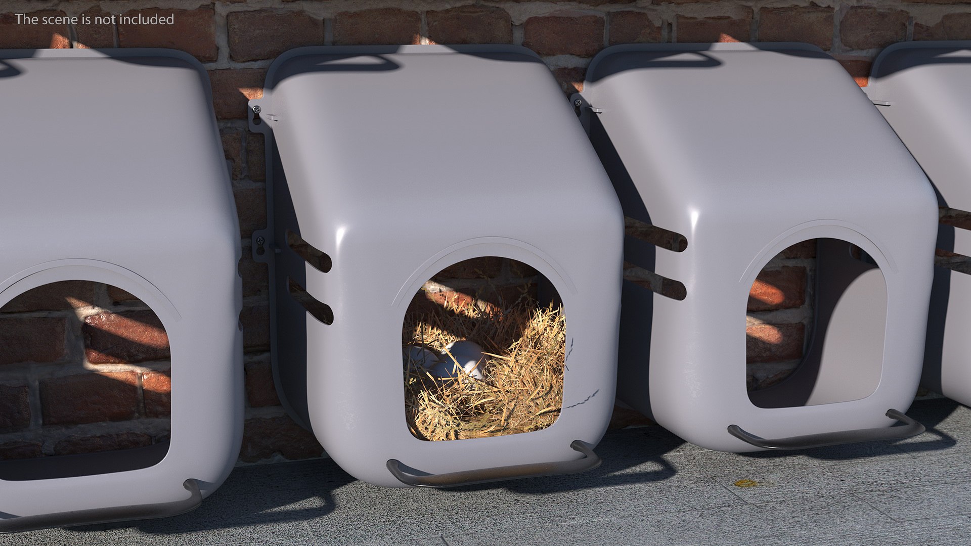 3D Wall Mount Nesting Nest Box with Chicken Eggs - TurboSquid 2113681