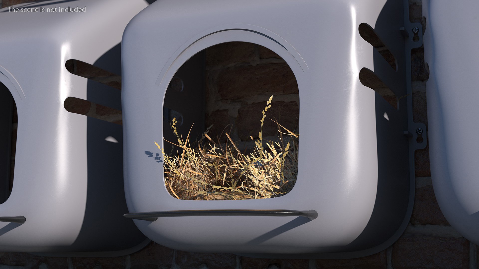 3D Wall Mount Nesting Nest Box with Chicken Eggs - TurboSquid 2113681