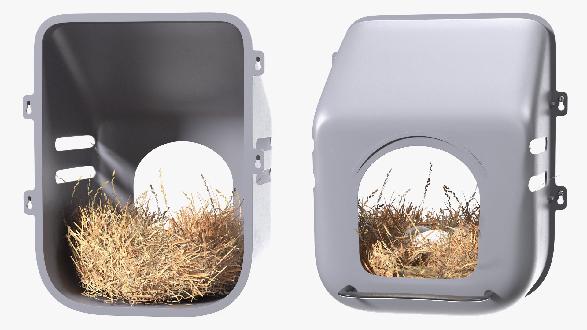 3D Wall Mount Nesting Nest Box with Chicken Eggs - TurboSquid 2113681