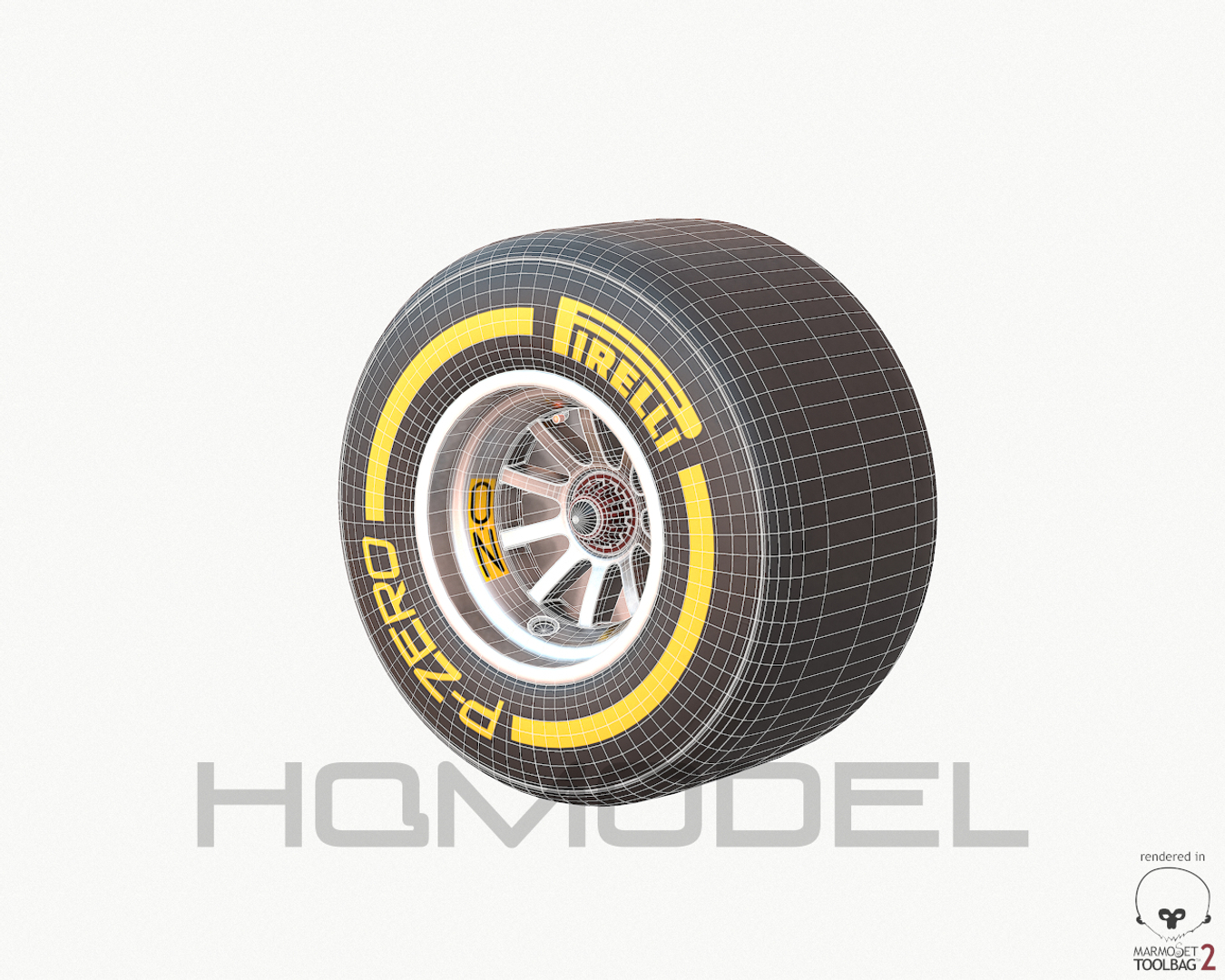 3d model f1 tire