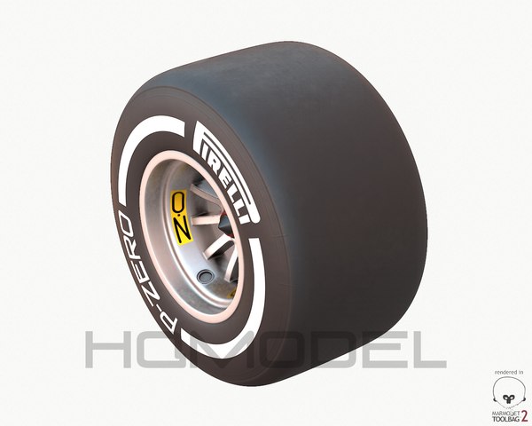3d model f1 tire