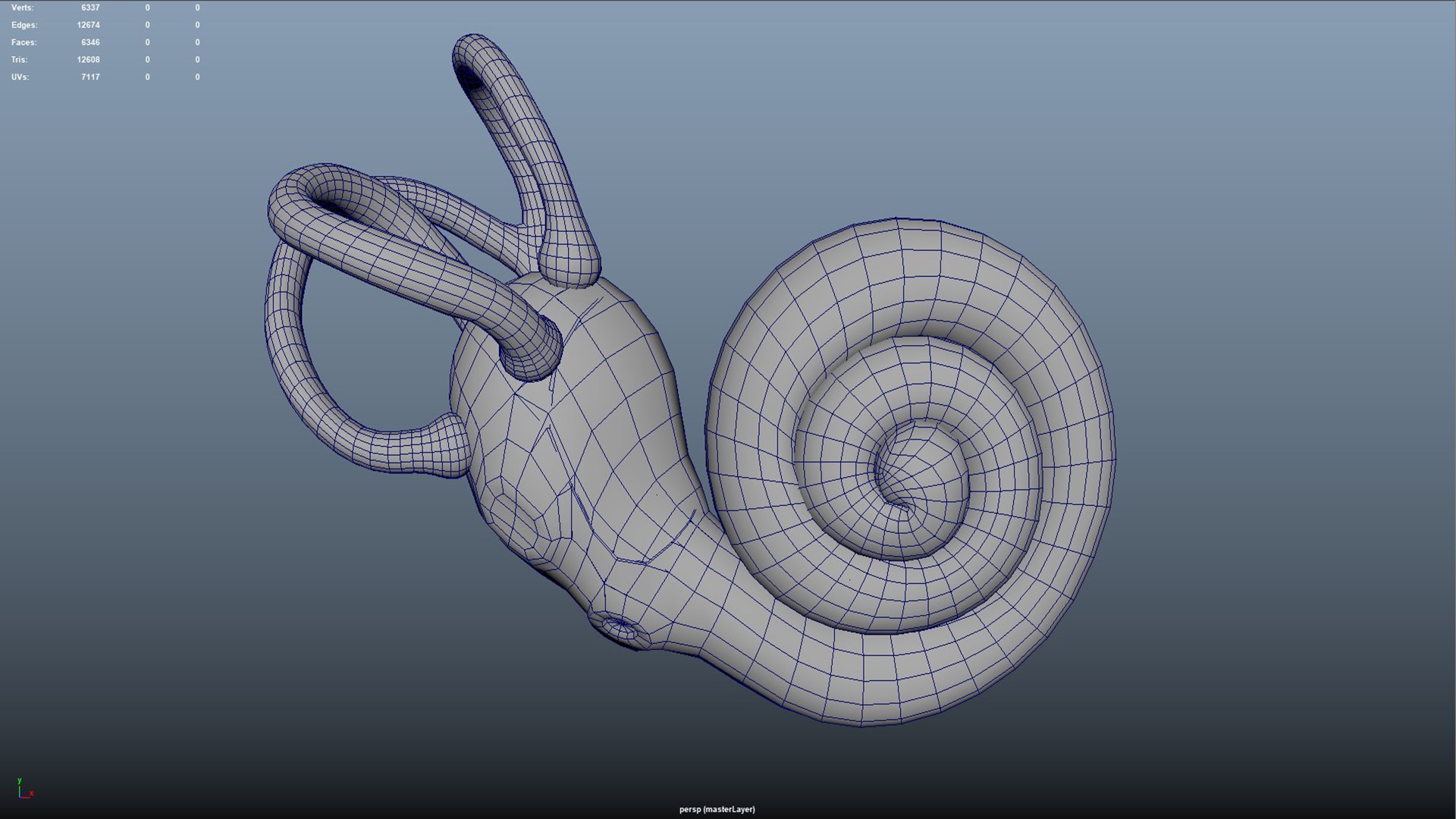 3D Inner Ear Utricle And Saccule - TurboSquid 2190689