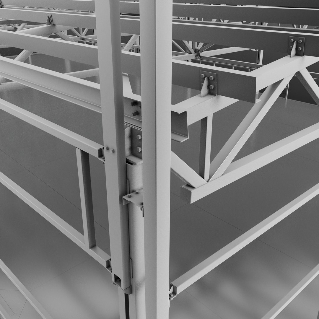 Industrial Metal Building 3D Model - TurboSquid 2245987