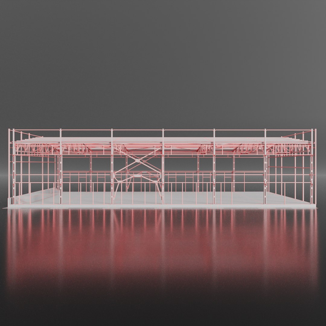 Industrial Metal Building 3D Model - TurboSquid 2245987