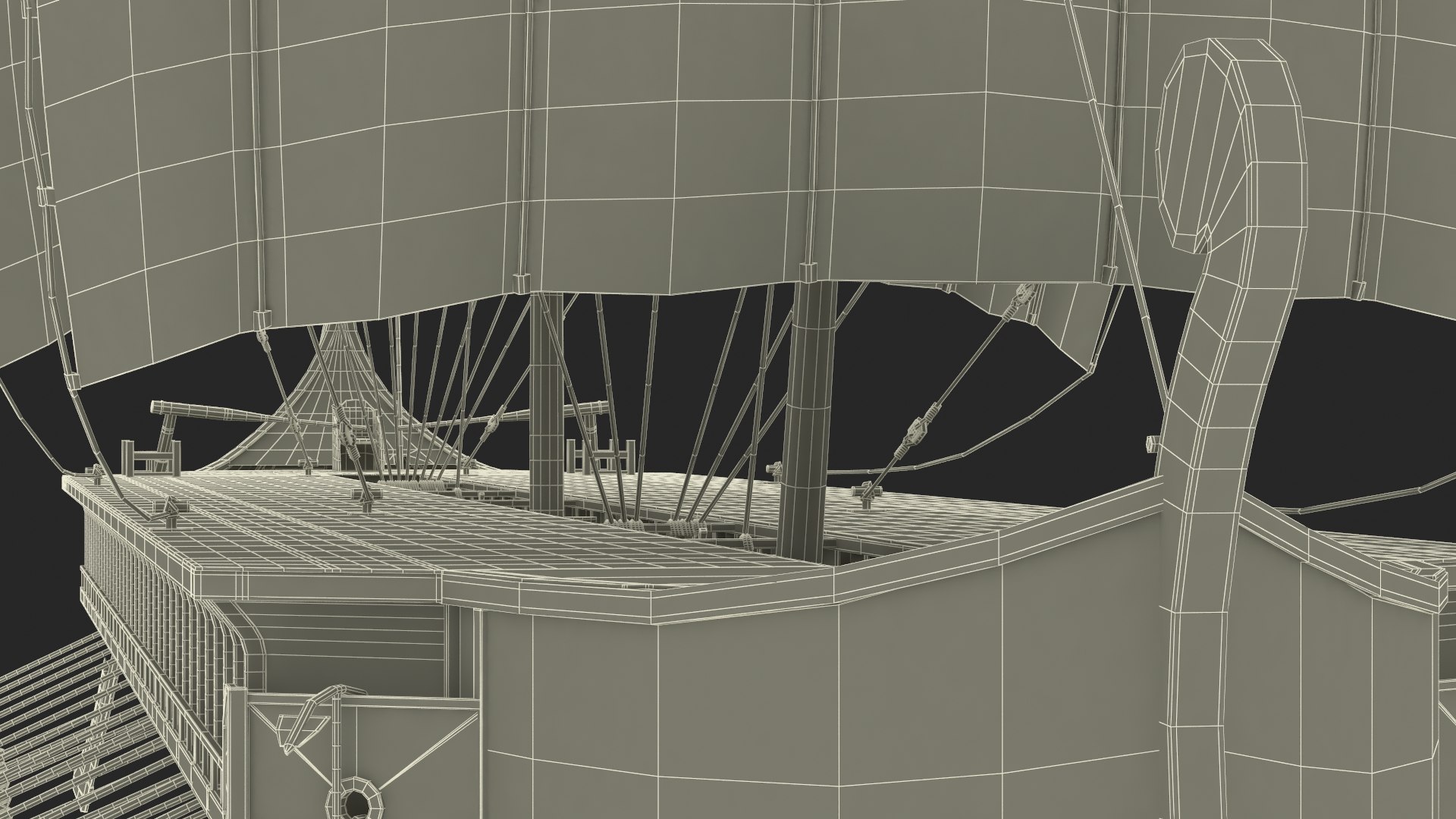 Miniature Roman Galley White Sails On Stand 3D - TurboSquid 2425099