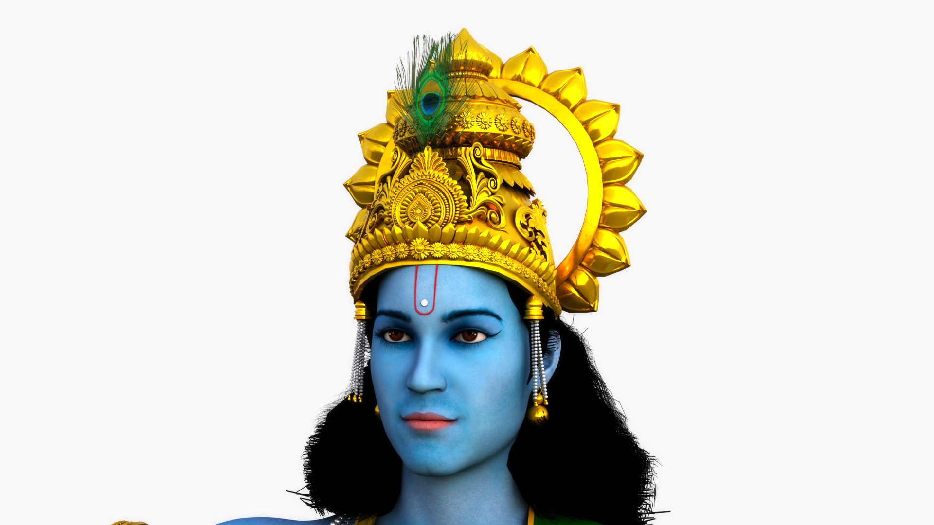 3D Lord Krishna T Pose - TurboSquid 2084047