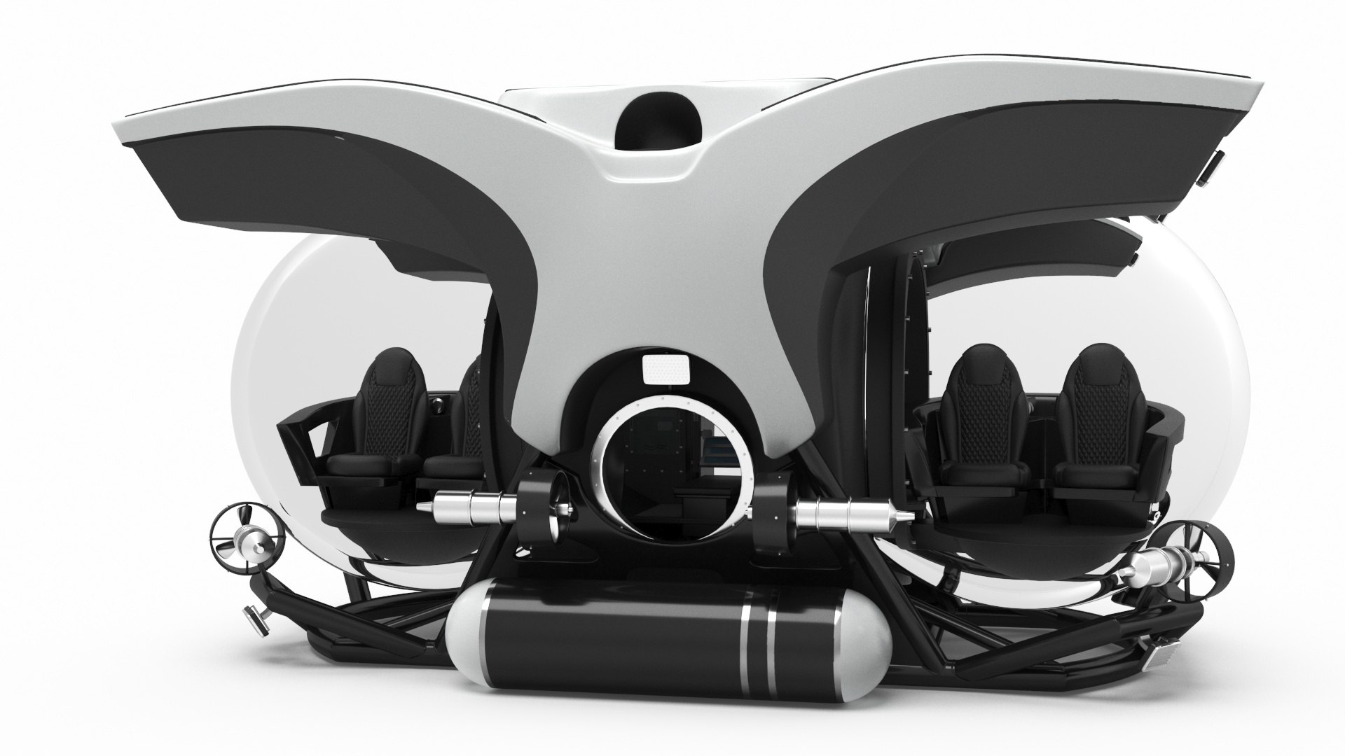 3D Tourist Deep Sea Submarine Model - TurboSquid 2256153