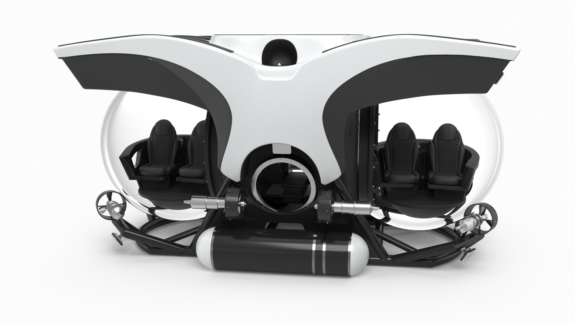 3D Tourist Deep Sea Submarine Model - TurboSquid 2256153