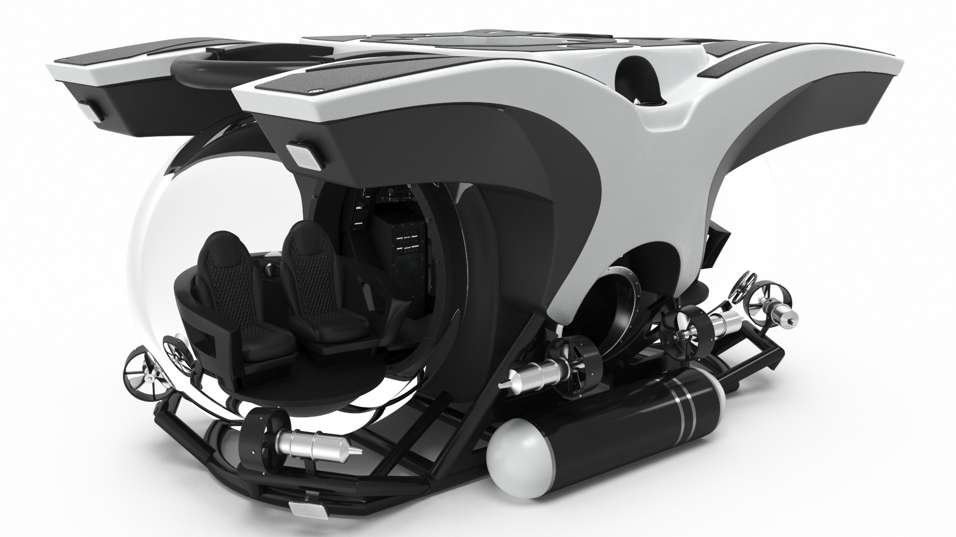 3D Tourist Deep Sea Submarine Model - TurboSquid 2256153