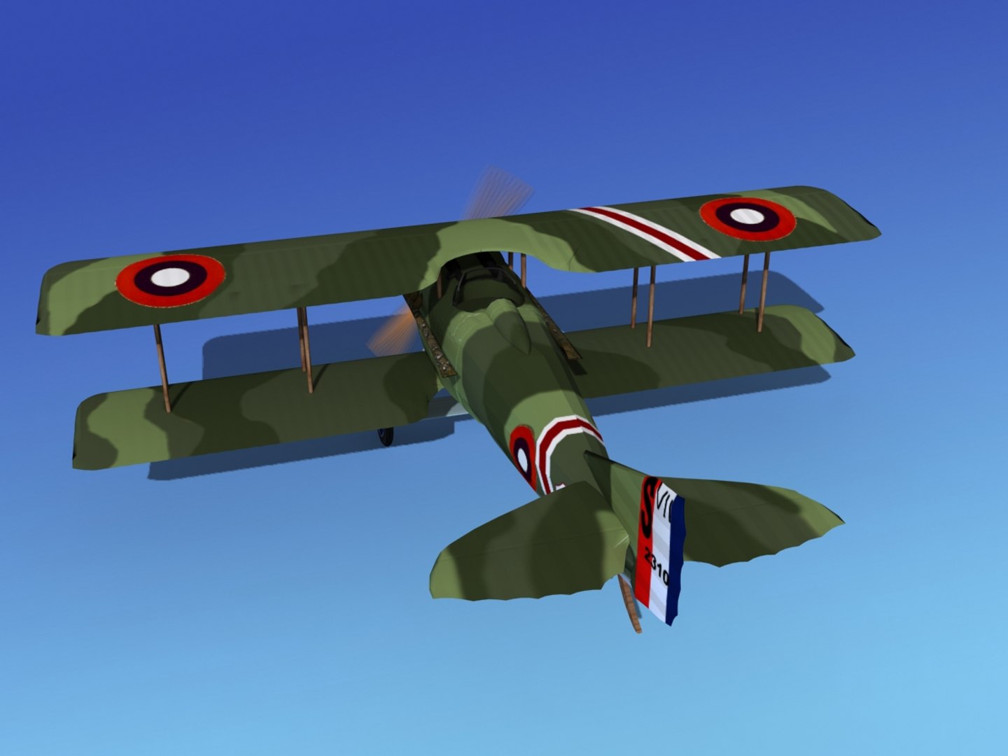 Dxf Spad Vii S Fighter Aircraft