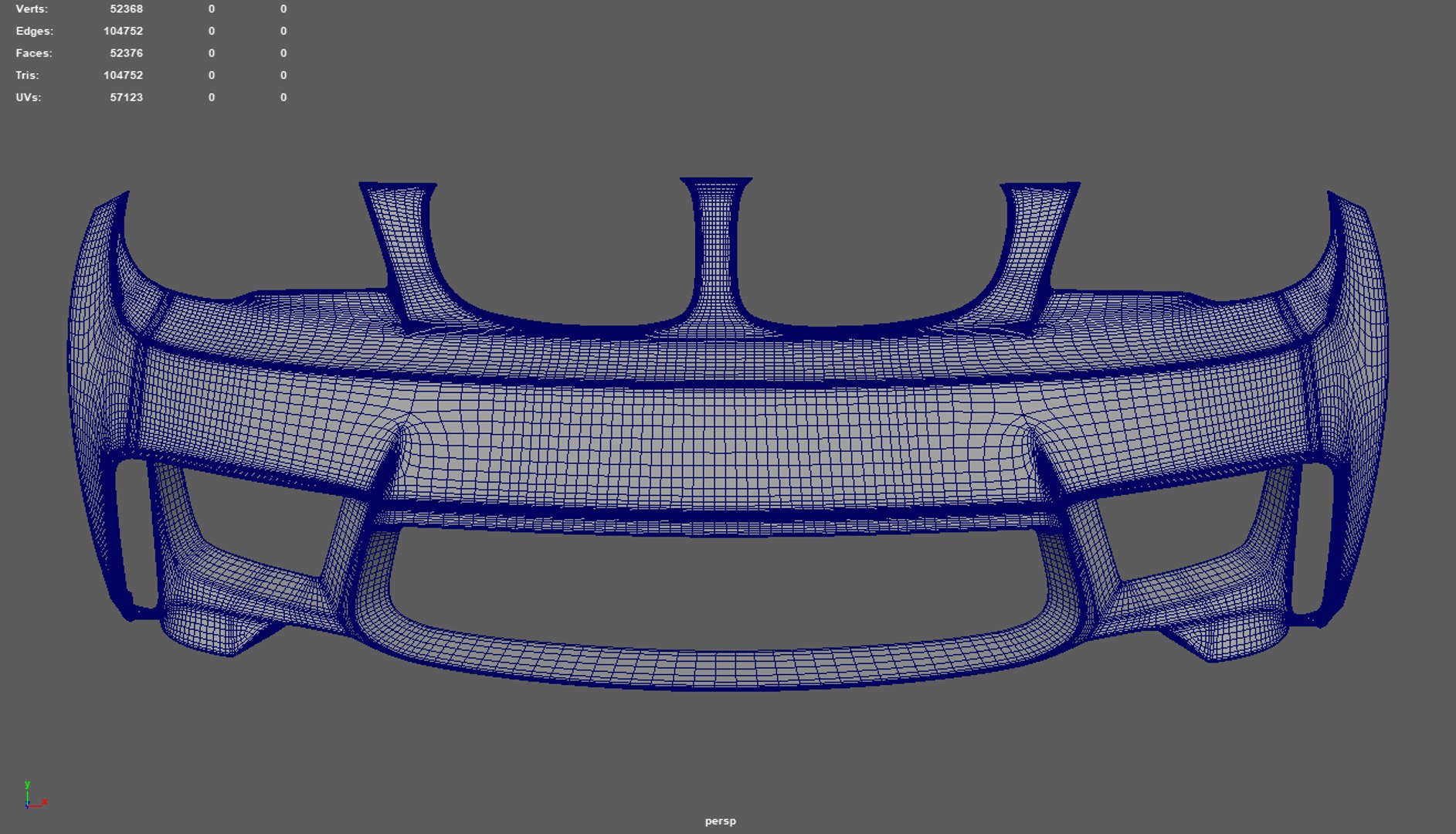 Front Bumper Car 3D Model - TurboSquid 1976358