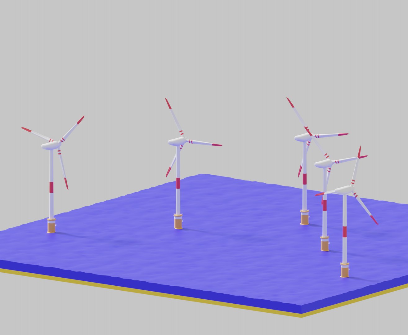 3D Offshore Wind Turbine Model - TurboSquid 1654914
