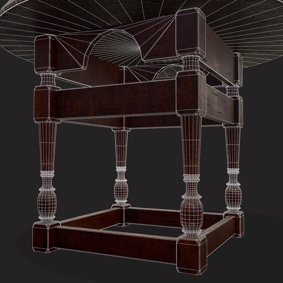 Rustic Elegant Medieval Round Table 3D - TurboSquid 1908855