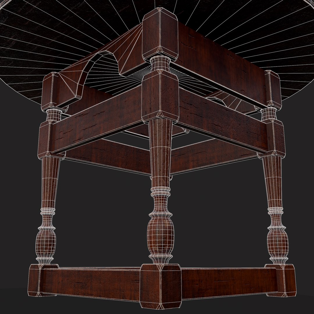Rustic Elegant Medieval Round Table 3D - TurboSquid 1908855