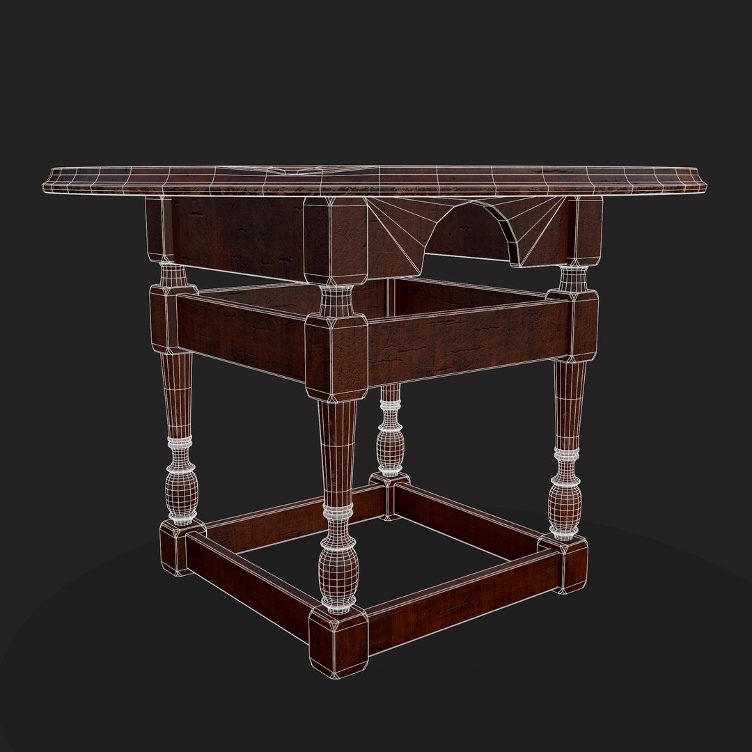 Rustic Elegant Medieval Round Table 3D - TurboSquid 1908855