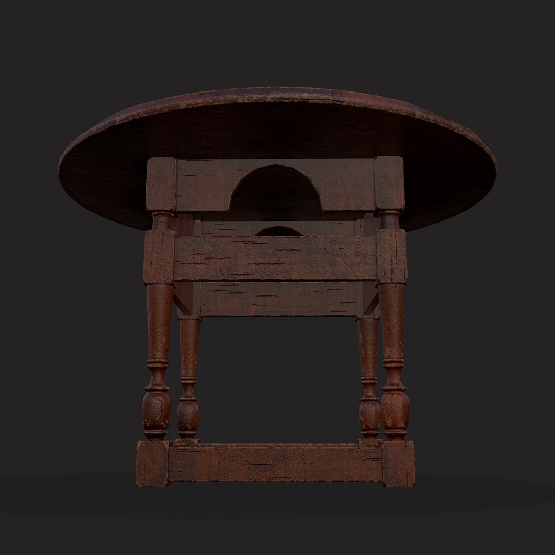 Rustic Elegant Medieval Round Table 3D - TurboSquid 1908855