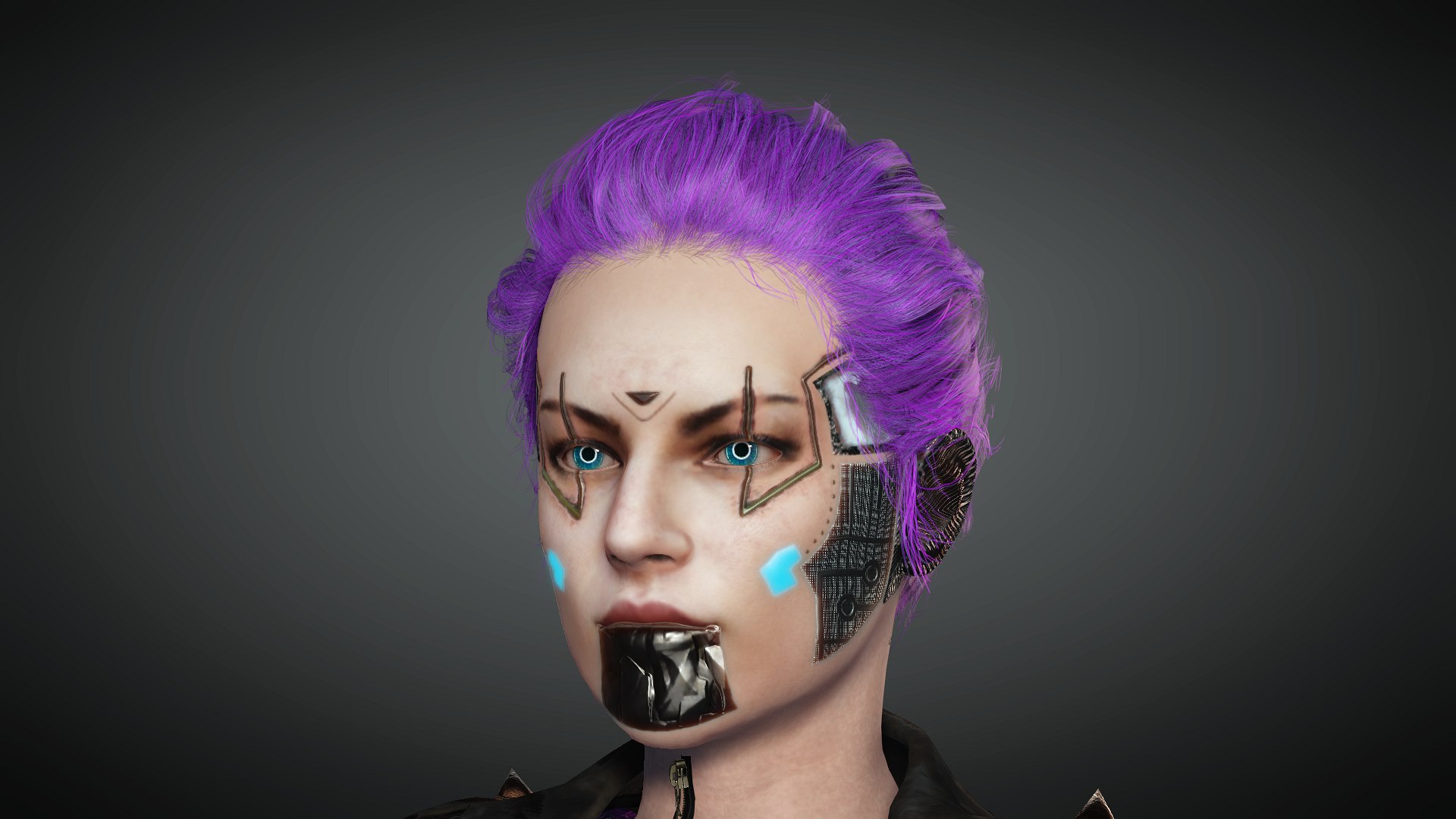 3D Cyber Punk Female Character 15 Model - TurboSquid 1888961