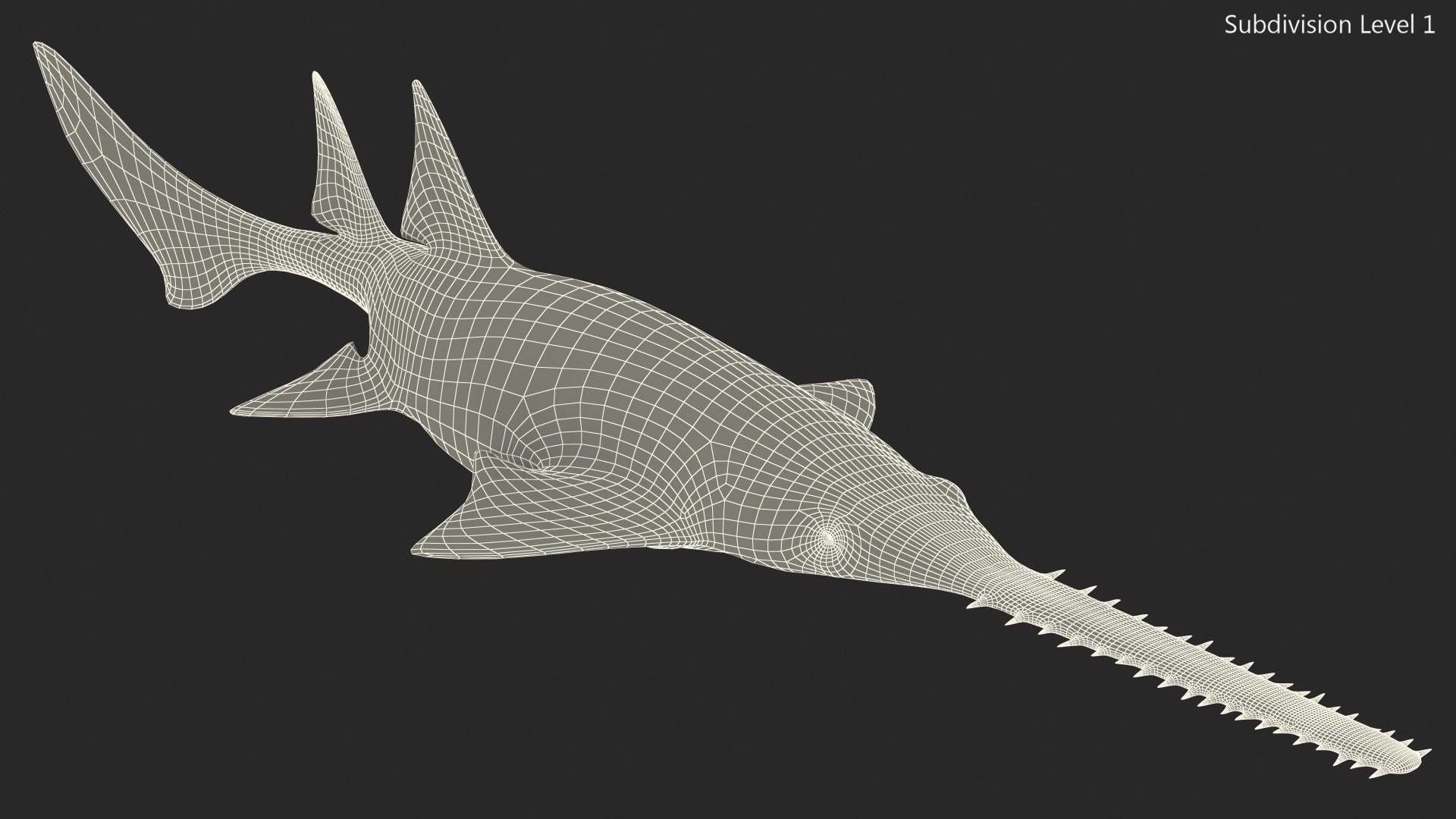 3D model sawfish rigged fish - TurboSquid 1583244