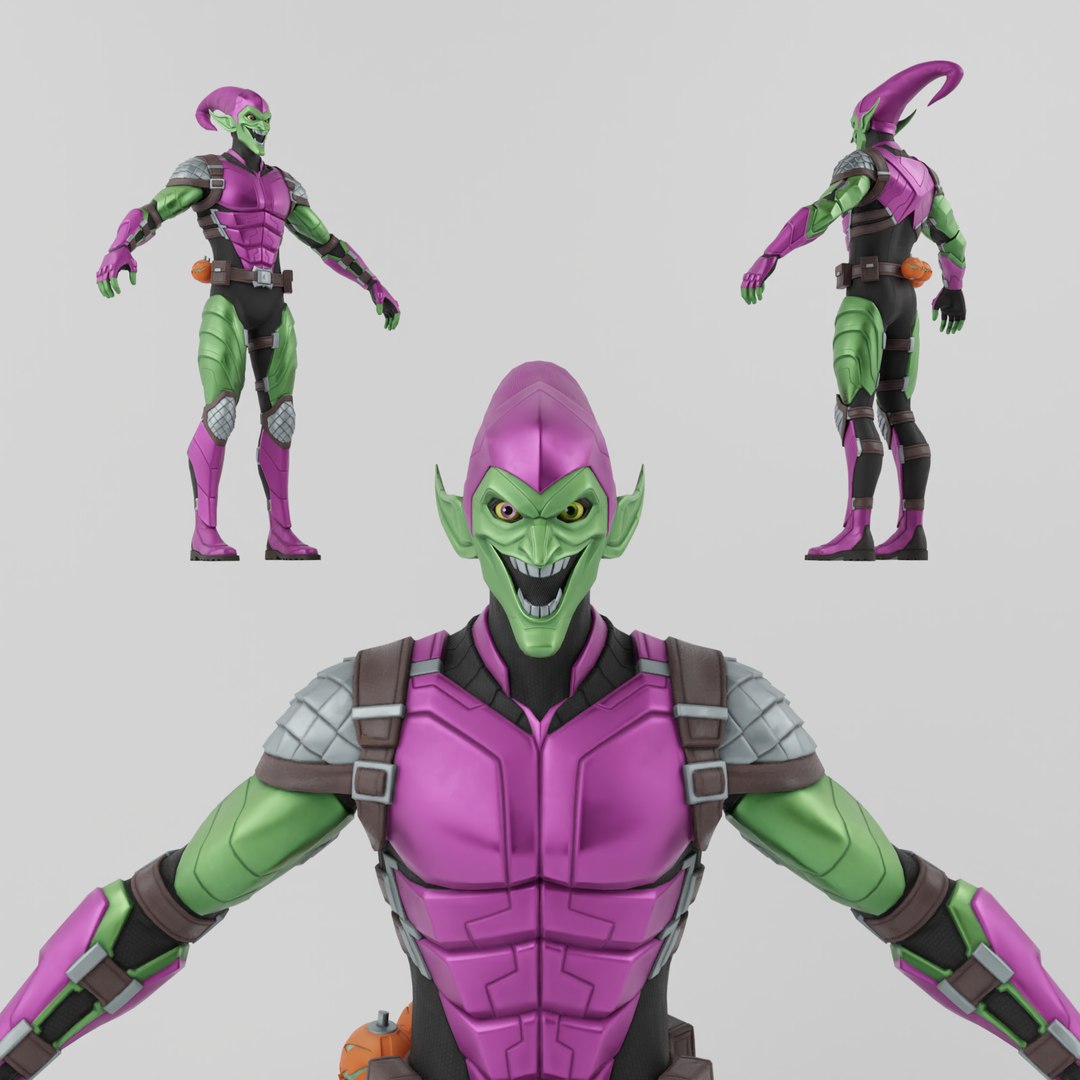 Green Goblin Lowpoly Rigged 3D 모델 - TurboSquid 2034540
