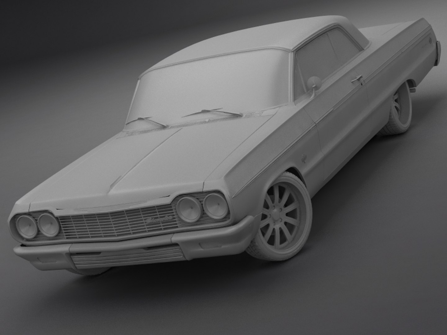 3ds chevrolet impala coupe 1964