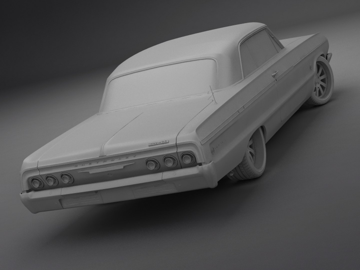3ds chevrolet impala coupe 1964
