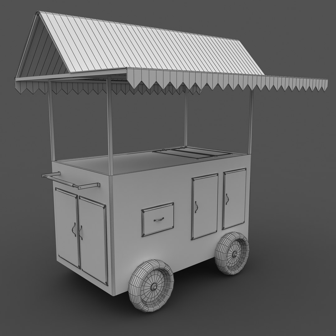 T Food Cart 3D Model - TurboSquid 1387074