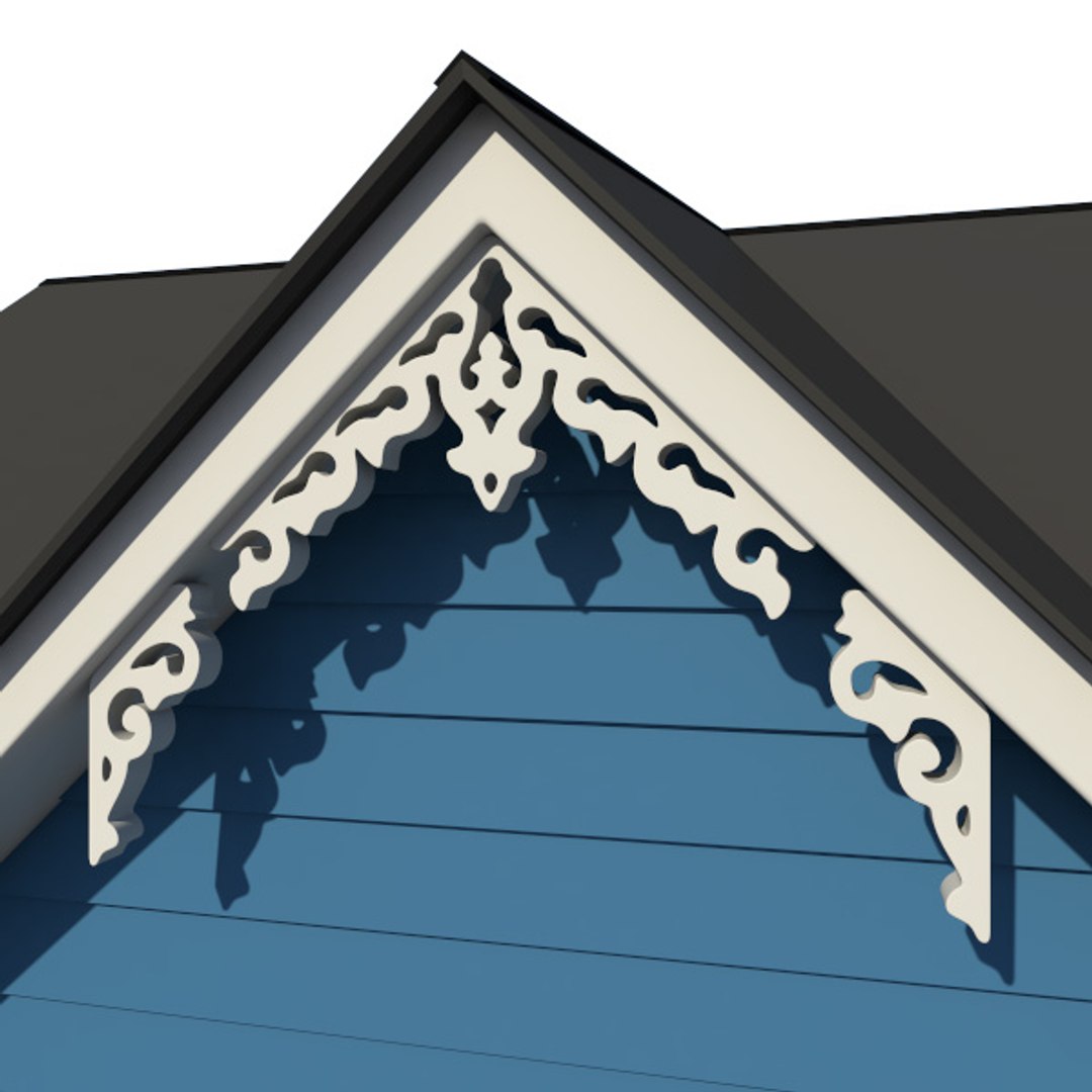 decorative gable 3d max
