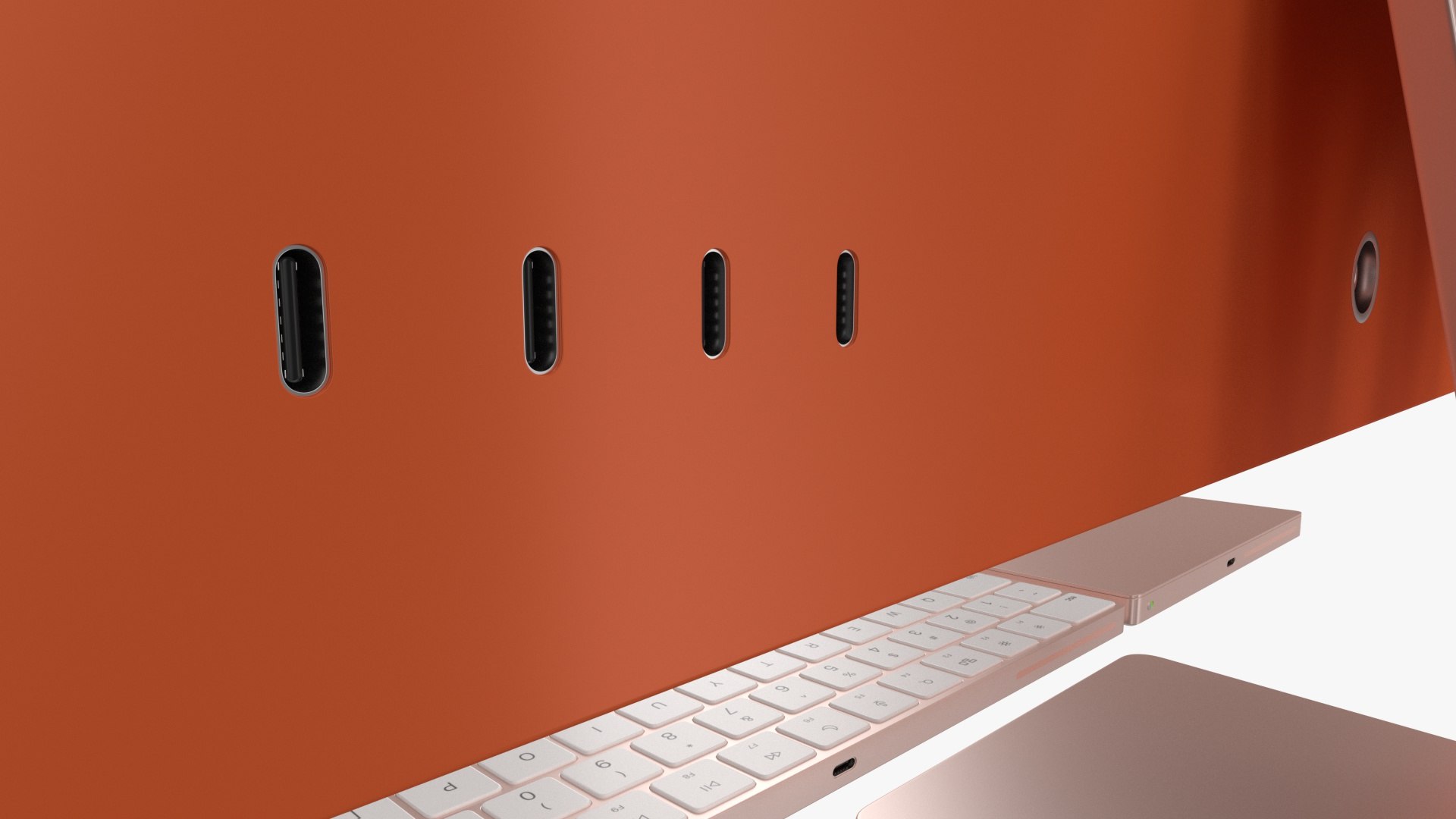 Apple IMac 2023 Orange 3D Model - TurboSquid 2151965