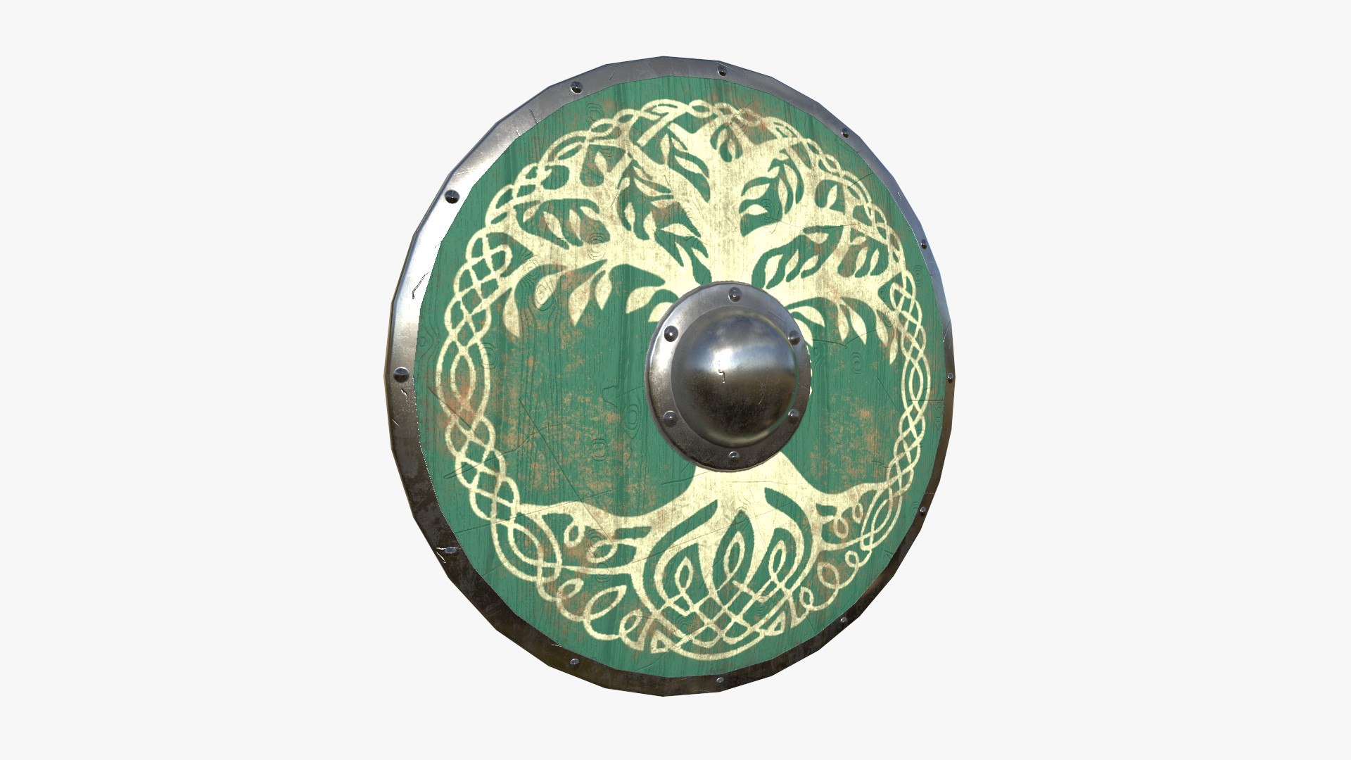 Viking Shield A15 Yggdrasil - Character Weapon Design 3D Model ...