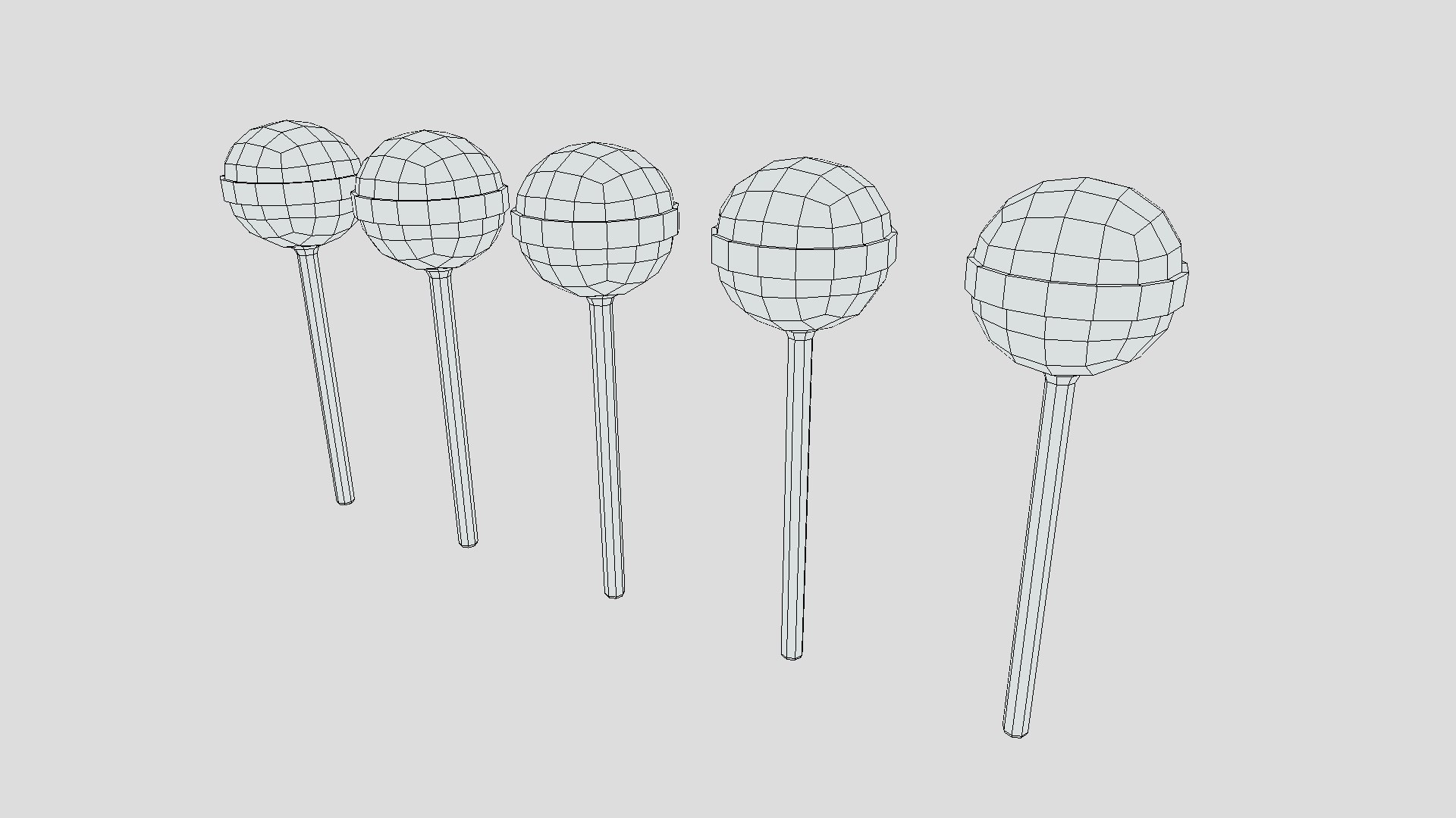 Low Poly Cartoon Lollipops Model - TurboSquid 1845343
