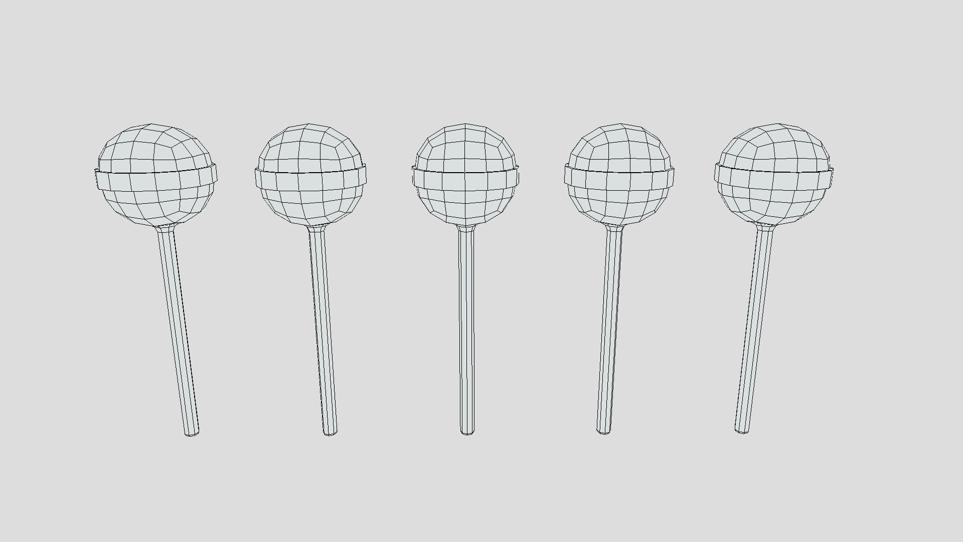 Low Poly Cartoon Lollipops Model - TurboSquid 1845343