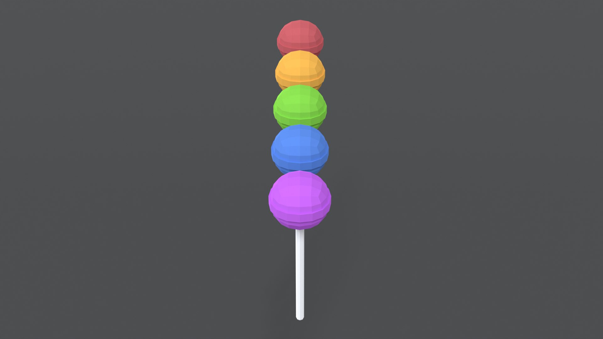 Low Poly Cartoon Lollipops Model - TurboSquid 1845343