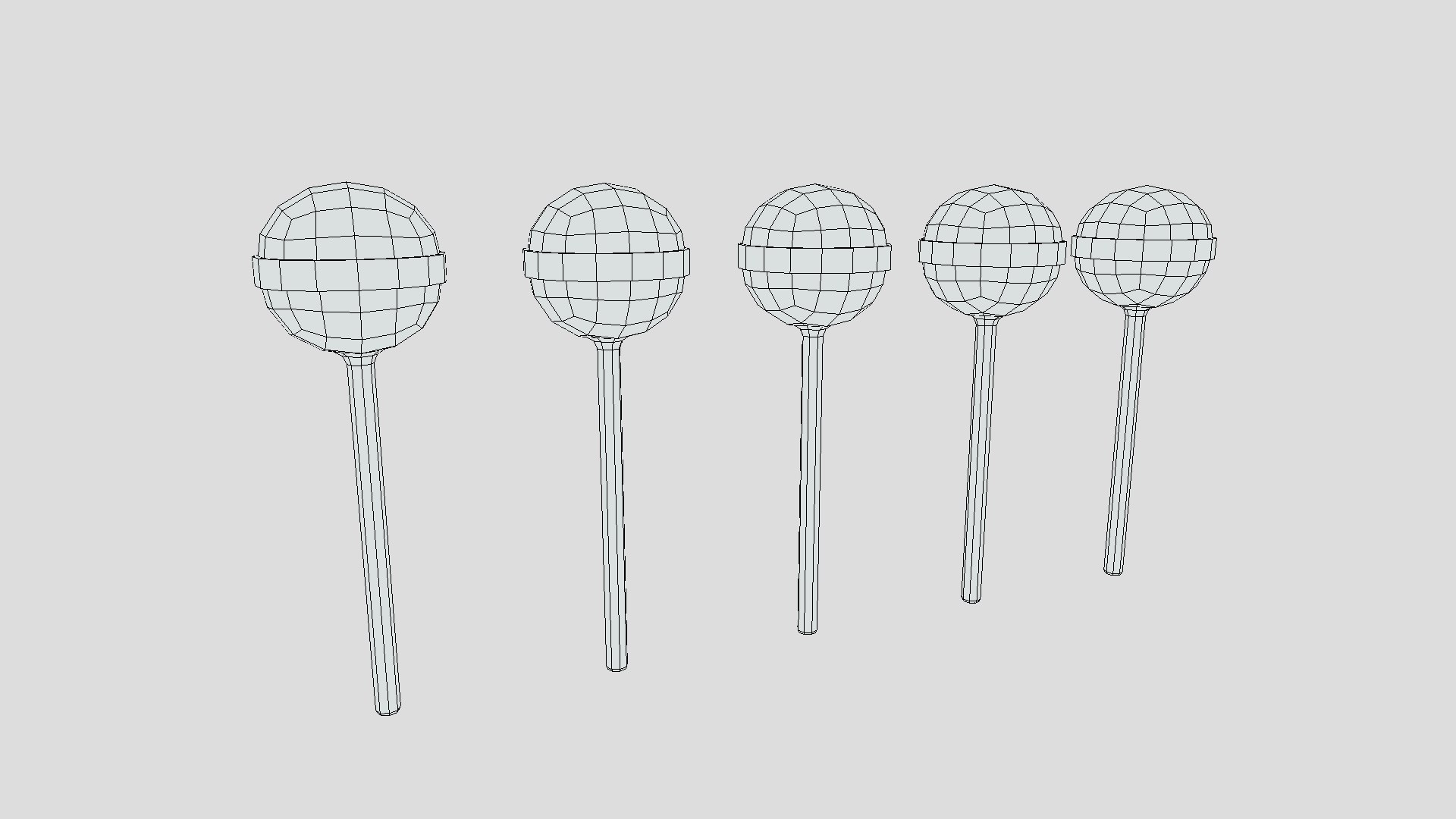 Low Poly Cartoon Lollipops Model - TurboSquid 1845343