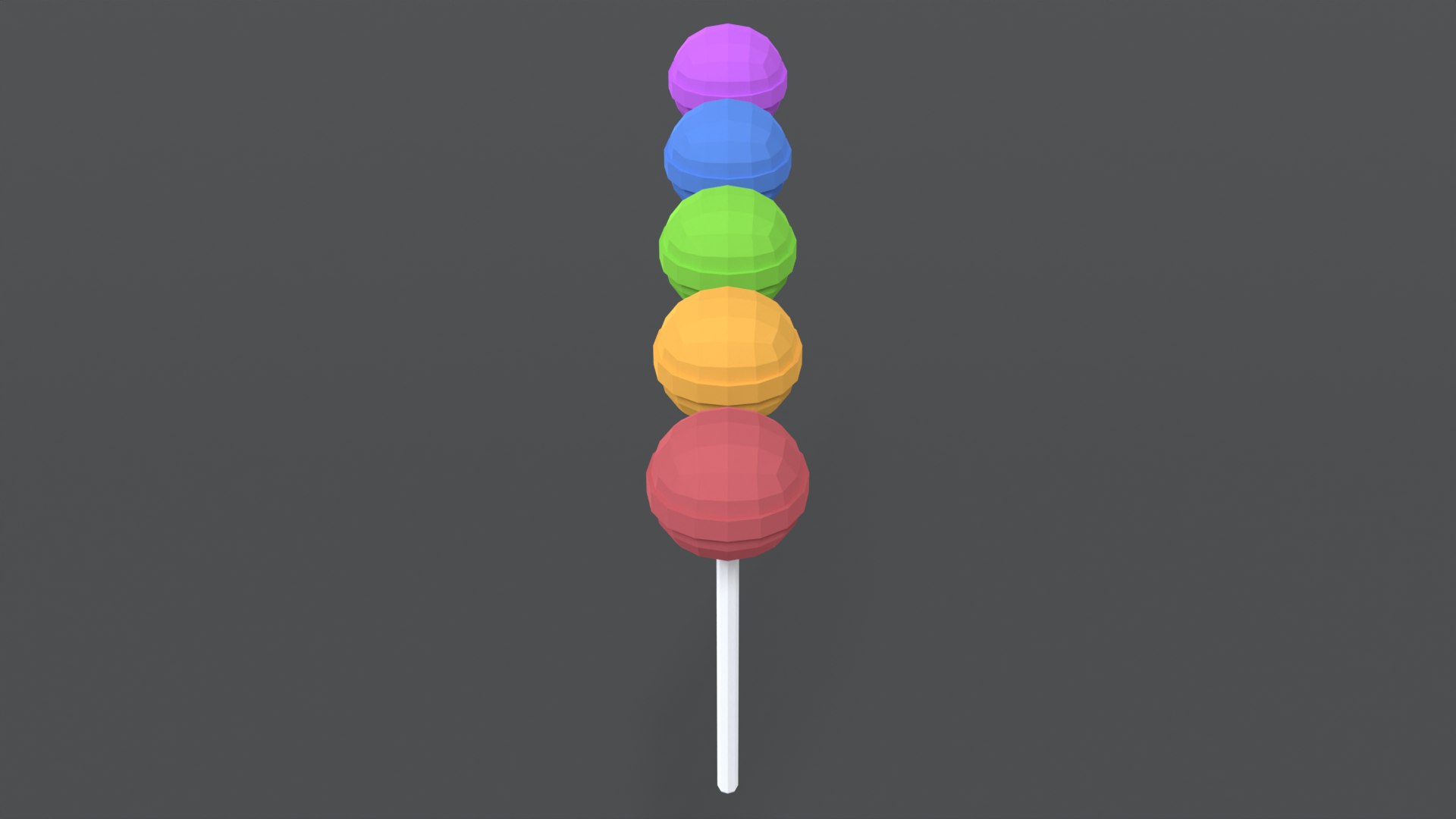 Low Poly Cartoon Lollipops Model - TurboSquid 1845343