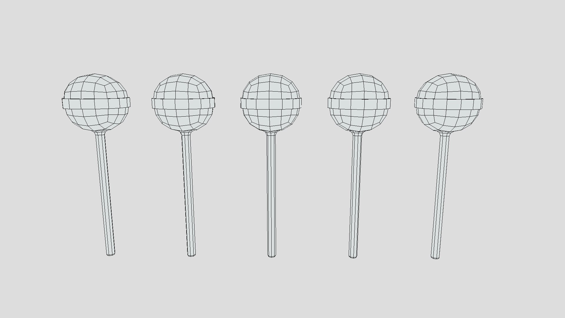 Low Poly Cartoon Lollipops Model - TurboSquid 1845343