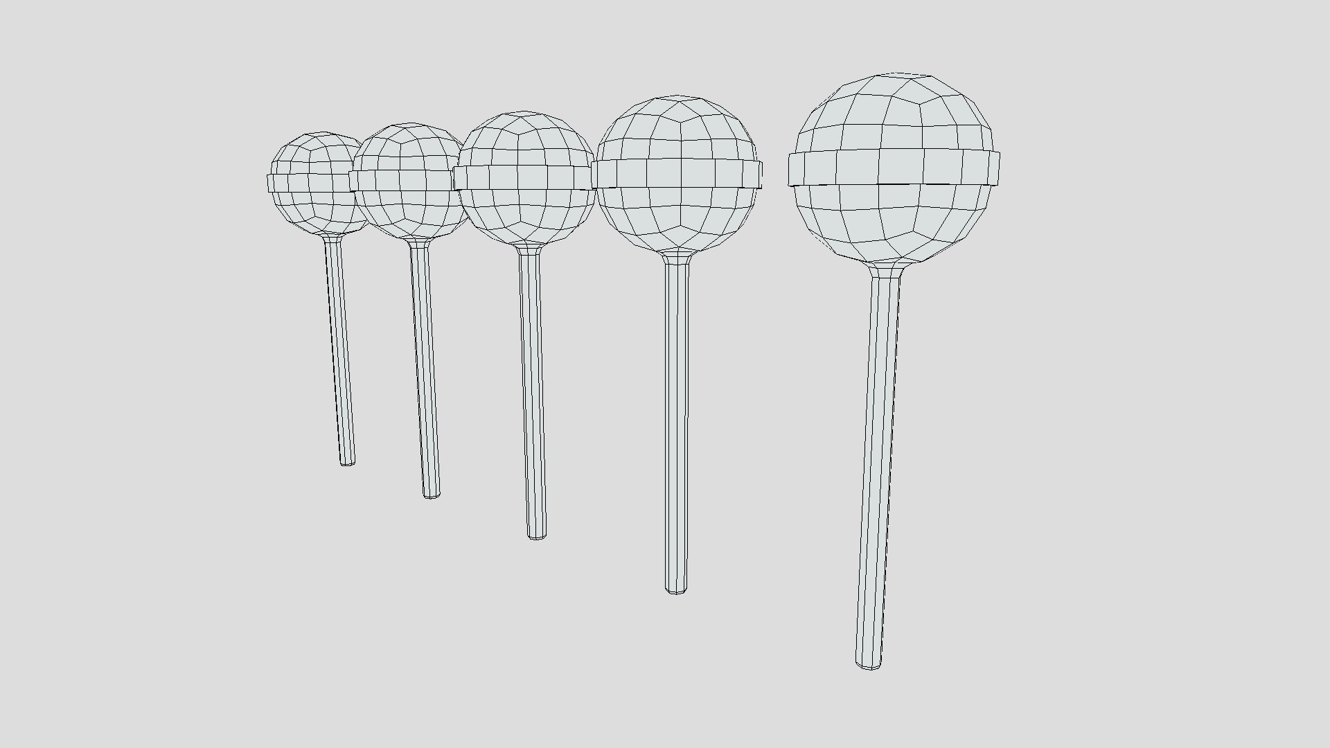 Low Poly Cartoon Lollipops Model - TurboSquid 1845343