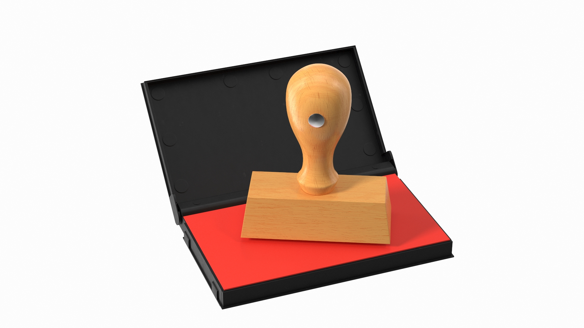 3D Stamp With Wood Handle And Inkpad Hacked - TurboSquid 1814939