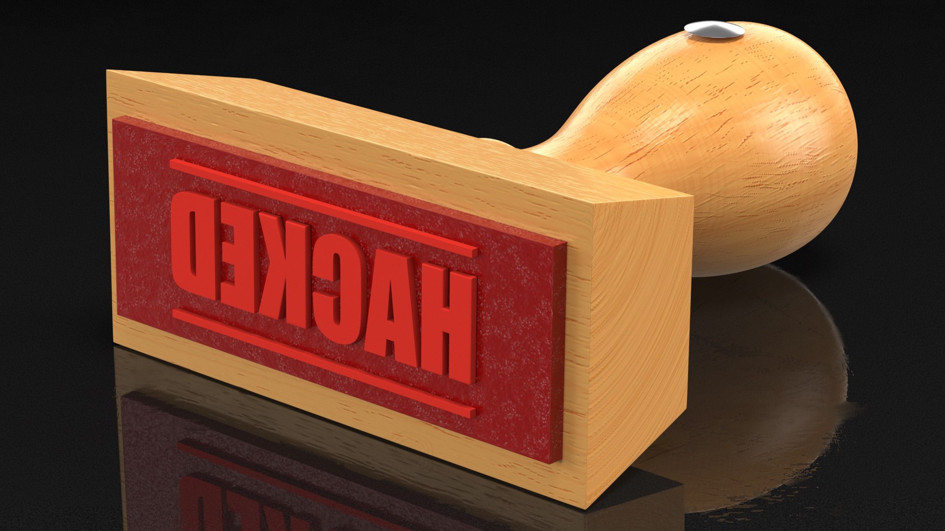 3D Stamp With Wood Handle And Inkpad Hacked - TurboSquid 1814939